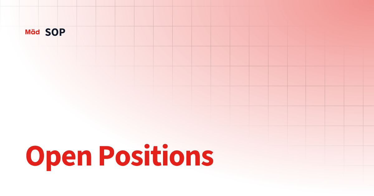 Open Positions | SOP